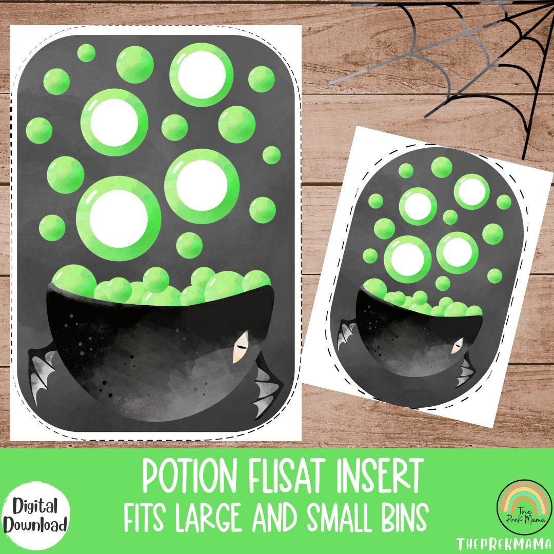 Potion Halloween Flisat Insert, Halloween Flisat Insert, Flisat Insert ...