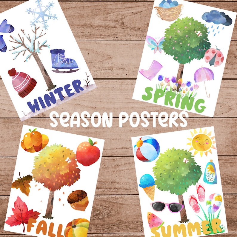 Seasons Circle Time Preschool Curriculum Preschool - Etsy