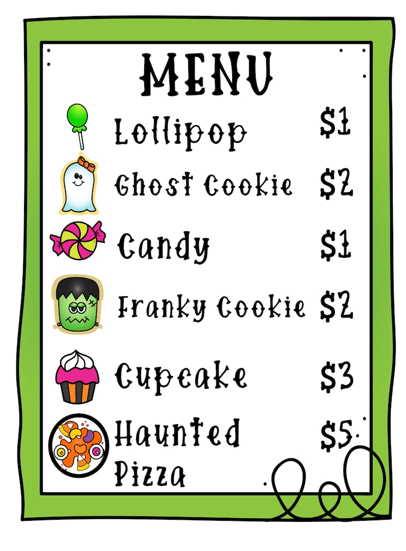 Spooky Bones Café, Halloween Dramatic Play, Halloween Pretend Play ...