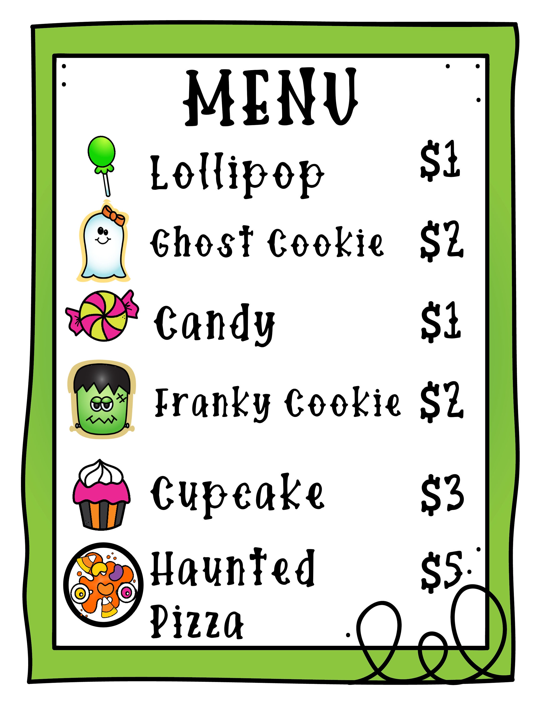 Spooky Bones Café Halloween Dramatic Play Halloween Pretend - Etsy