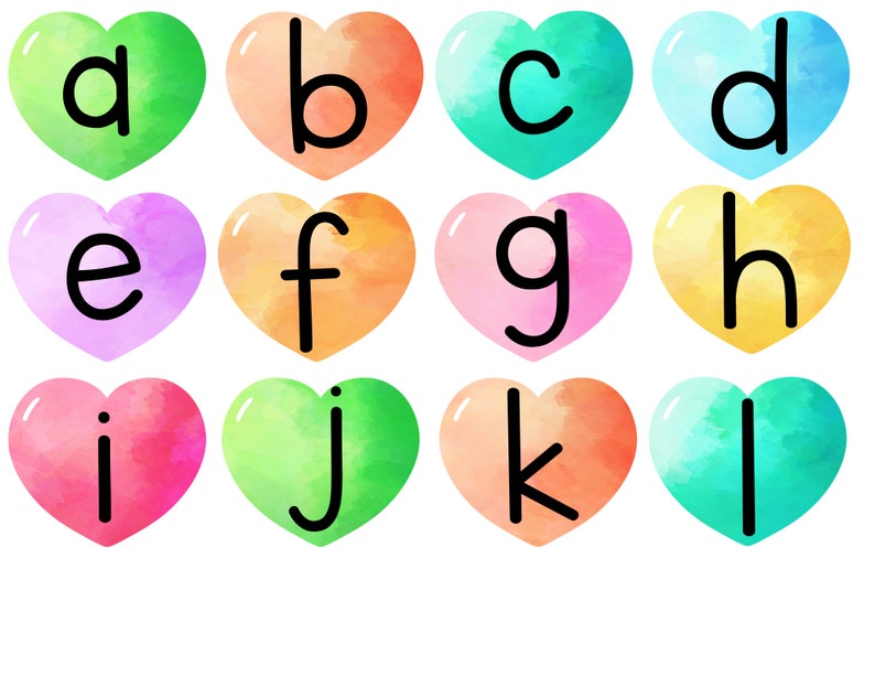 Valentine's Day CVC Matching Cards Preschool Printable - Etsy