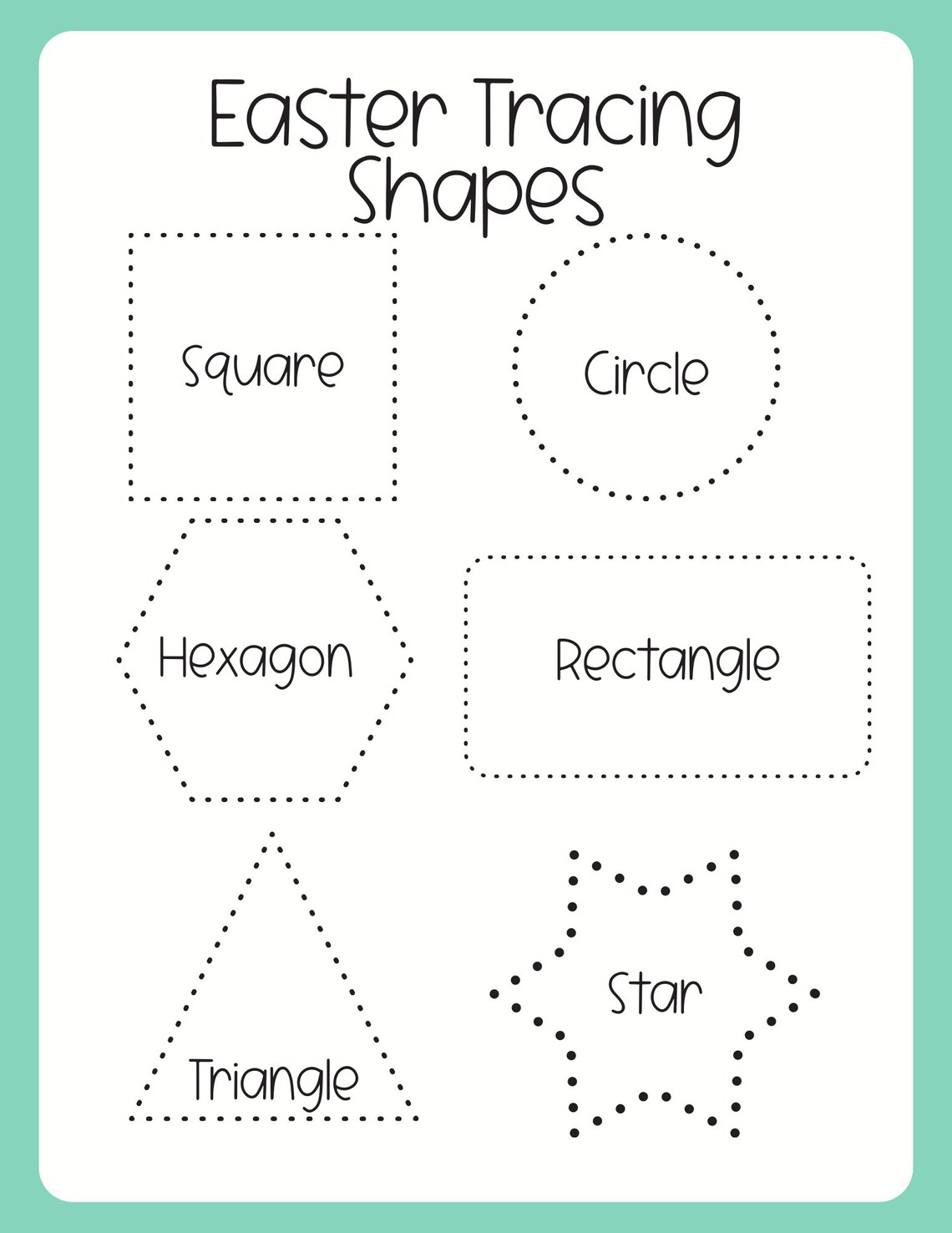 Easter Preschool Packet, Preschool Worksheets, Preschool Printable ...