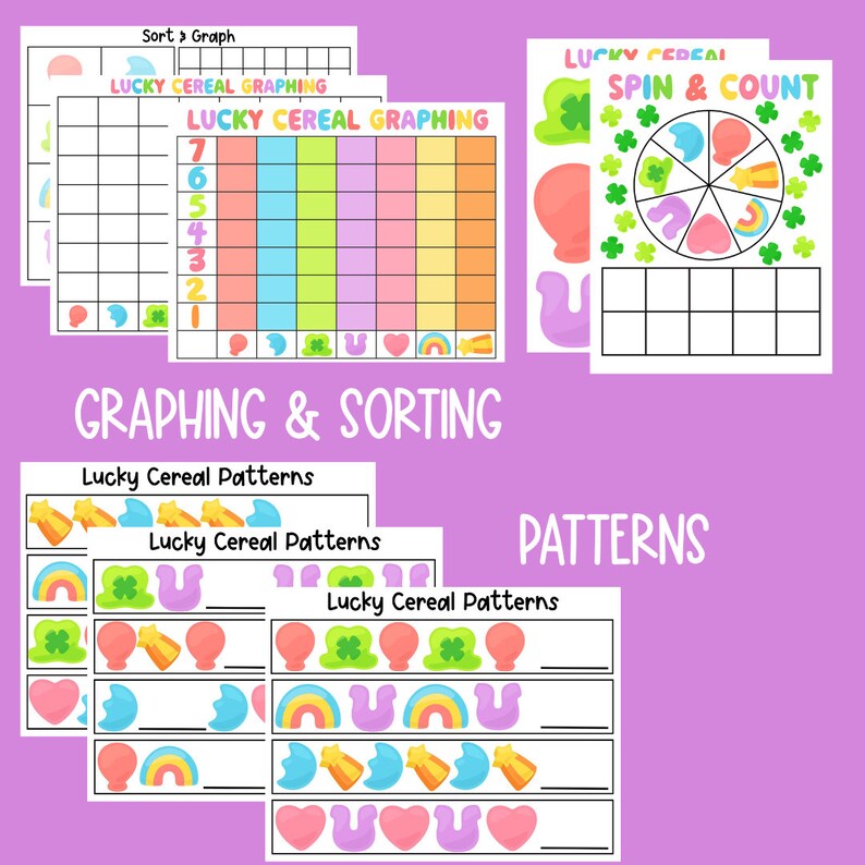 Lucky Cereal Bundle Preschool Curriculum Preschool - Etsy