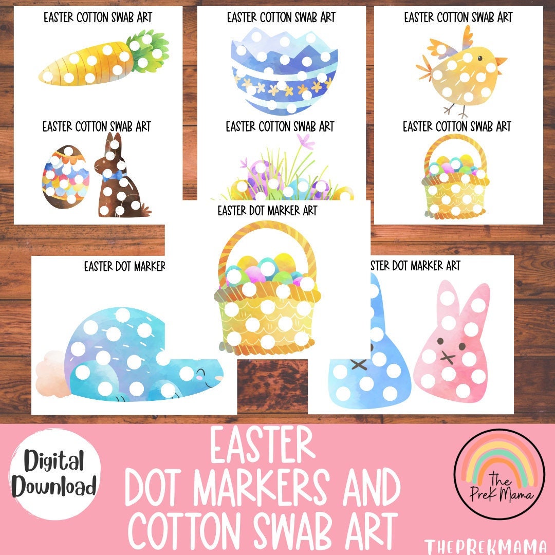 Easter Dot Markers, Preschool Worksheets, Preschool Printable ...