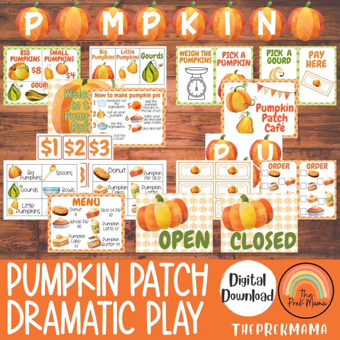 Pumpkin Patch Dramatic Play Pretend Play Classroom Dramatic - Etsy