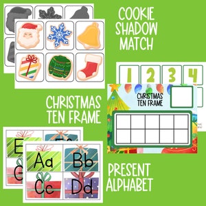 Christmas Bundle, Christmas Preschool Printable, Homeschool Printable ...