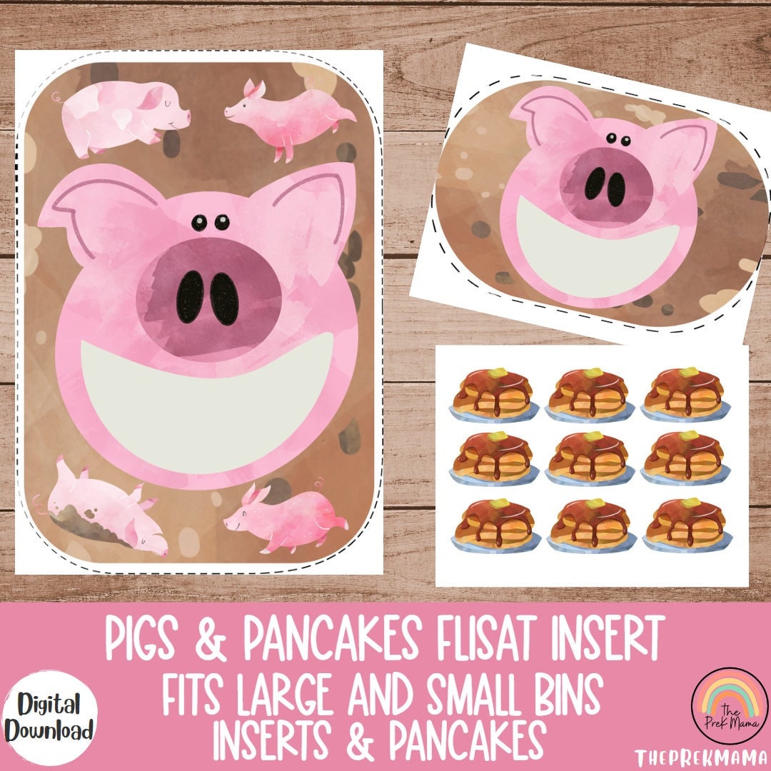 Pigs and Pancakes Flisat Insert, Flisat Table, Flisat Insert Printable ...