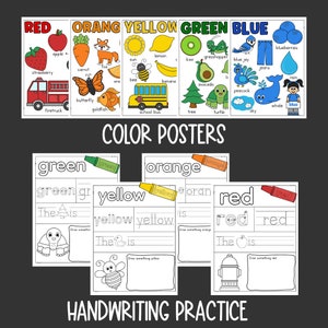 Colors Workbook, Colors Worksheet, Preschool Worksheet, Preschool ...