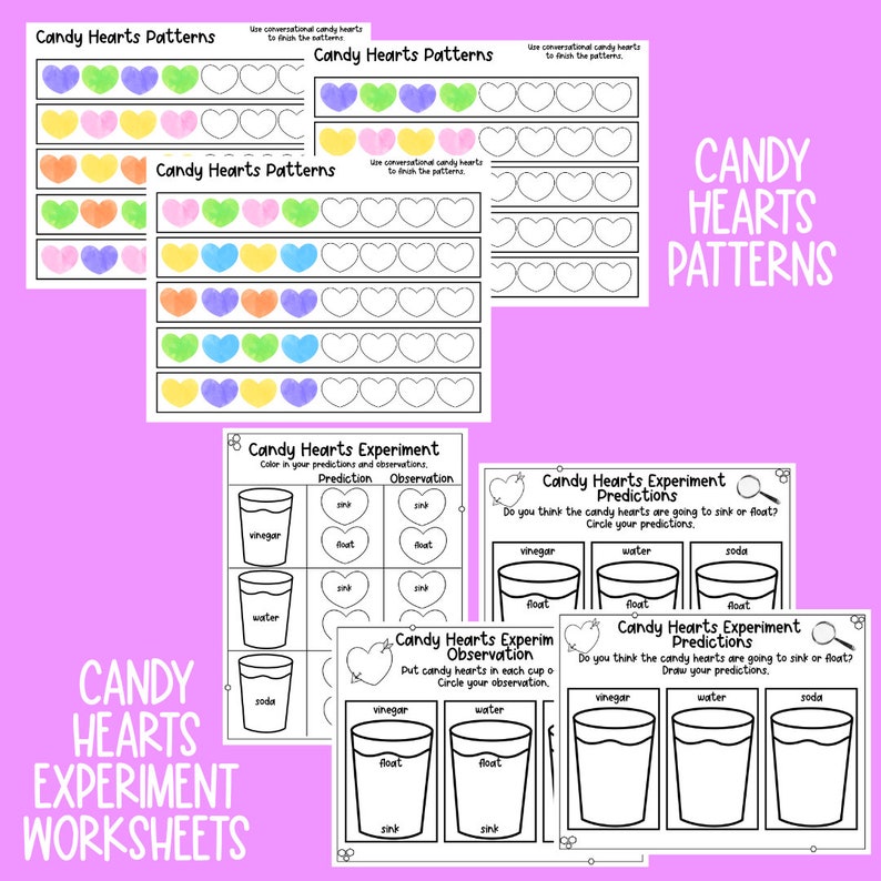 Heart Candy Mini Bundle, Preschool Valentine's Day, Valentine's ...