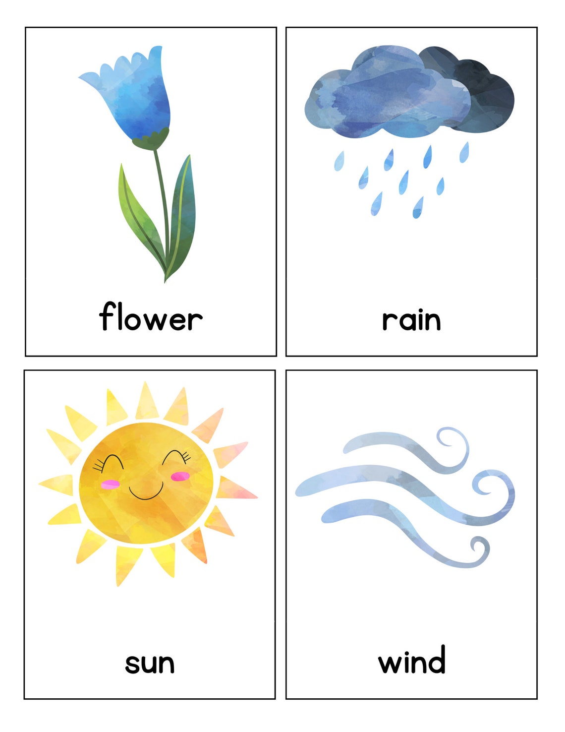 Montessori 3 Part Garden Cards Preschool Printable - Etsy
