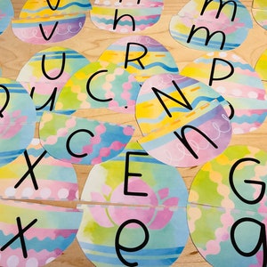 Easter Letter Match, Preschool Printable, Preschool Letters ...
