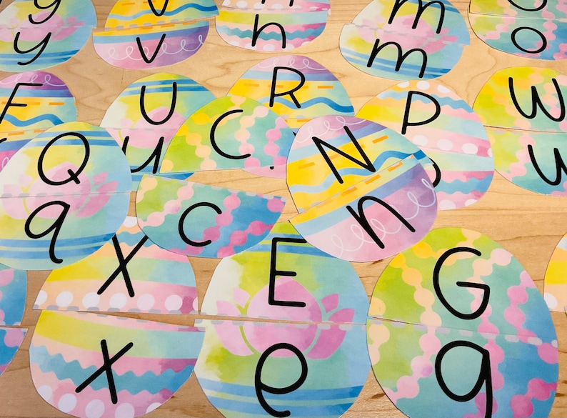 Easter Letter Match Preschool Printable Preschool Letters - Etsy