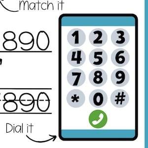 Phone Number and Address, Preschool Curriculum, Toddler Printable ...