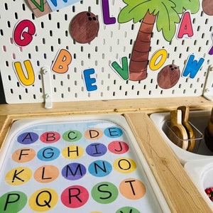Palm Tree Alphabet Flisat Inserts, Alphabet Flisat, Flisat Insert ...