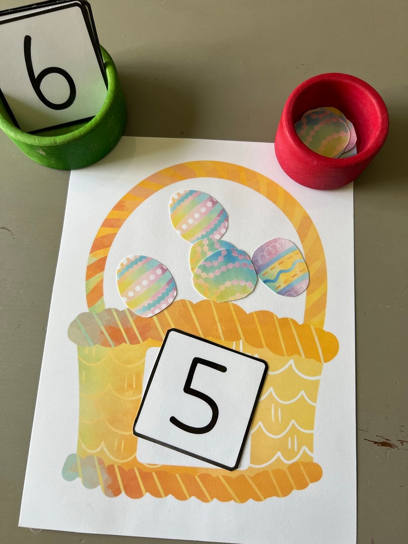 Counting Easter Egg Activity, Preschool Worksheets, Preschool Printable ...
