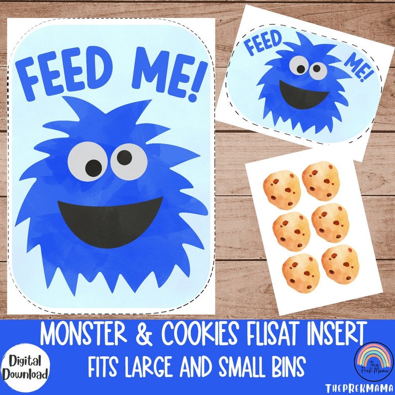 Monster & Cookies Flisat Inserts, Flisat Table, Flisat Insert Printable ...
