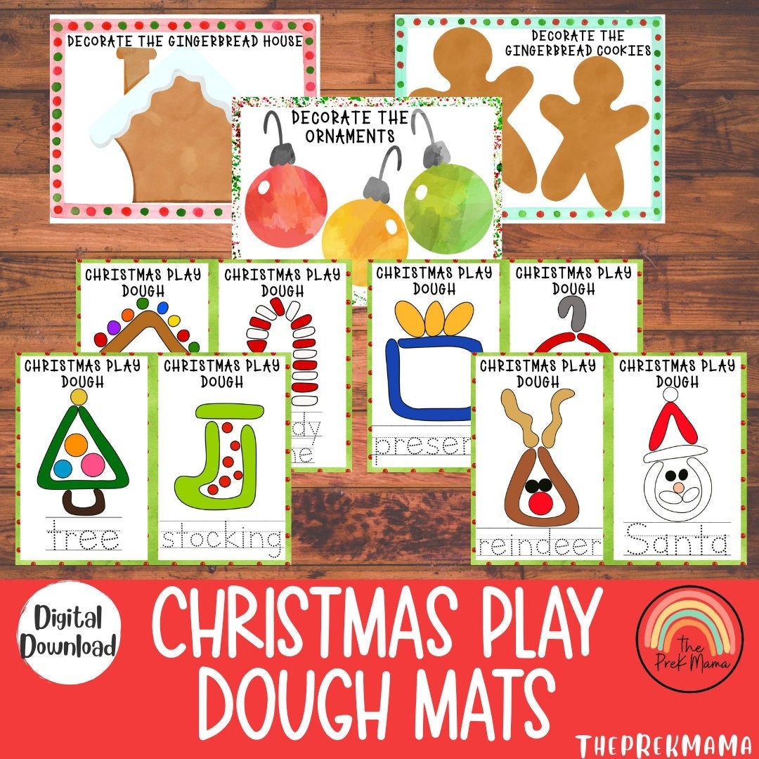 Christmas Play Dough Activities, Christmas Preschool Printable ...