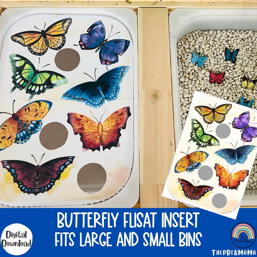 Butterfly Flisat Inserts, Flisat Table, Flisat Insert Printable, Flisat ...