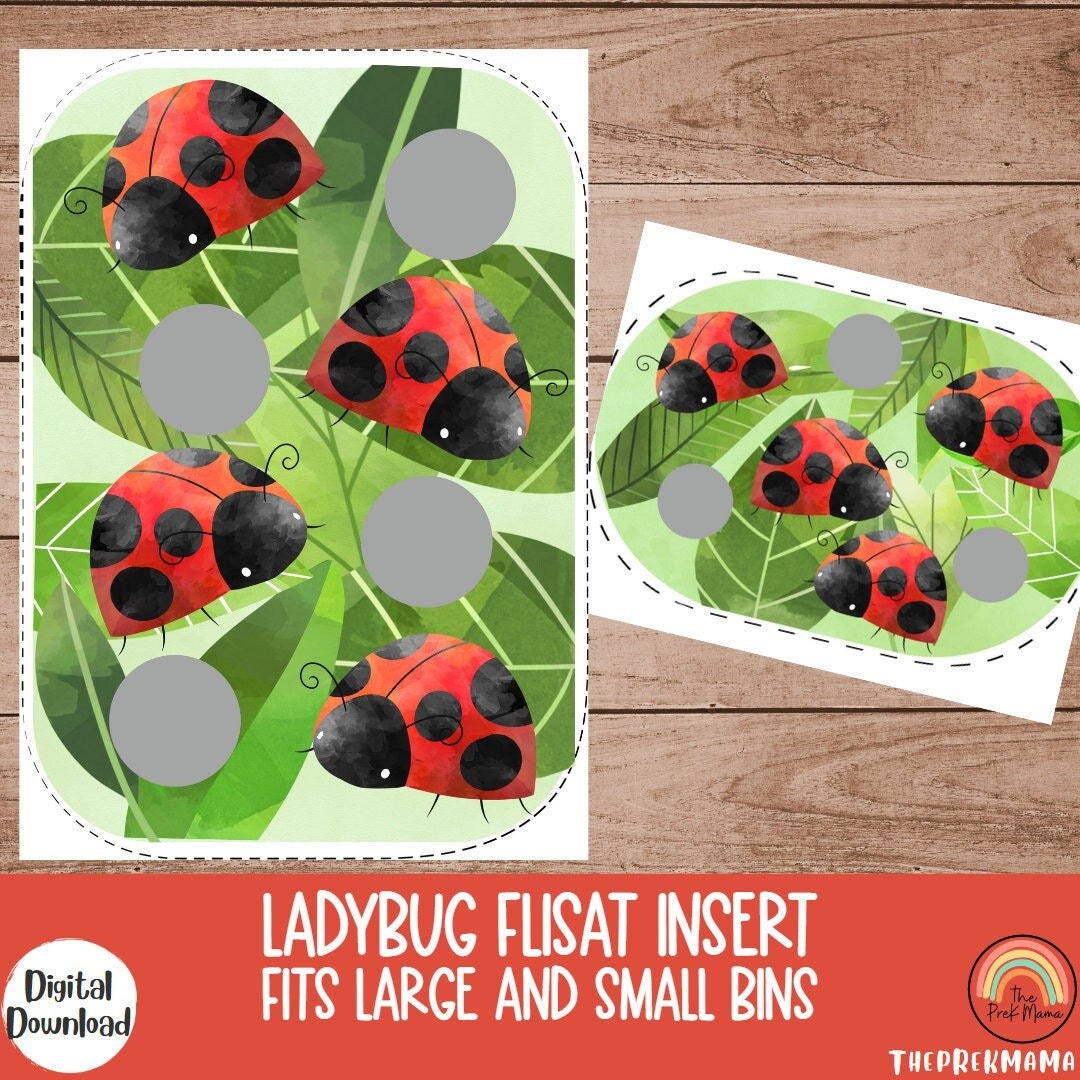 Ladybug Flisat Inserts, Flisat Table, Flisat Insert Printable, Flisat ...