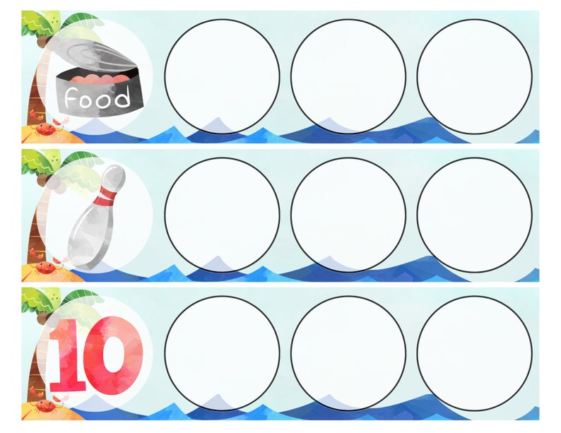 Beach CVC Matching Cards Preschool Printable Summer - Etsy