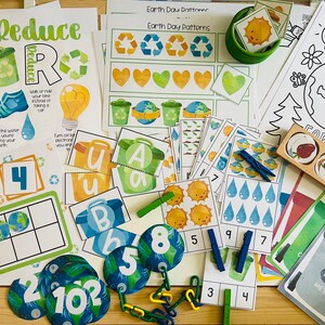 Earth Day Bundle, Preschool Worksheet, Preschool Printable, Homeschool ...