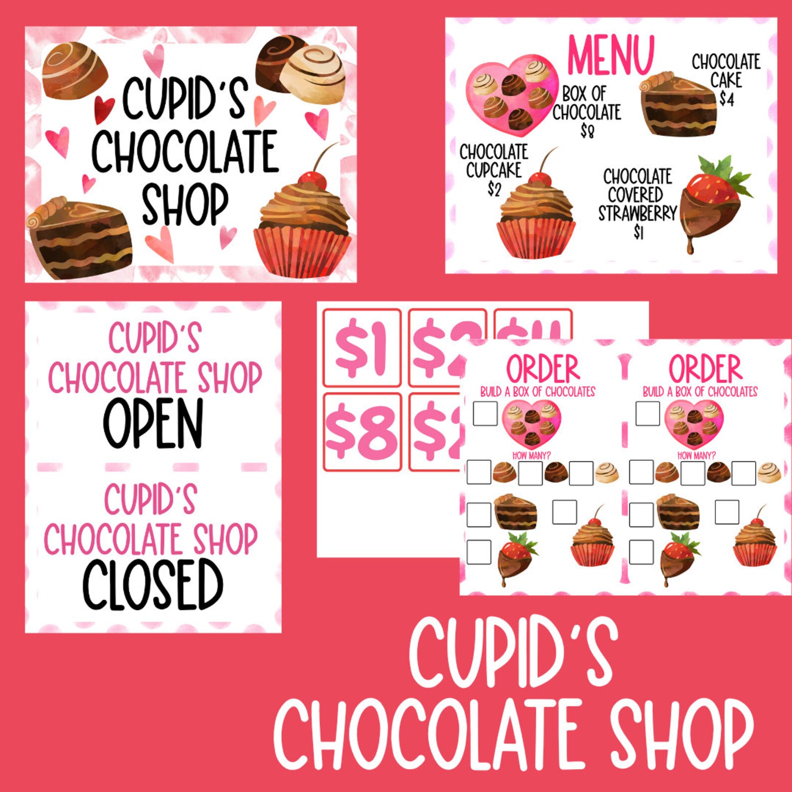 Cupid's Corner Dramatic Play Valentine's Pretend - Etsy