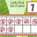 Lady Bug Ten Frame, Numbers 1-10 Count and Match, Montessori Printable ...