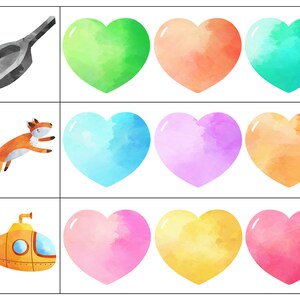 Valentine's Day CVC Matching Cards, Preschool Printable, Valentine ...