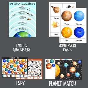 Outer Space Unit Study, Homeschool Learning Materials, Educational ...