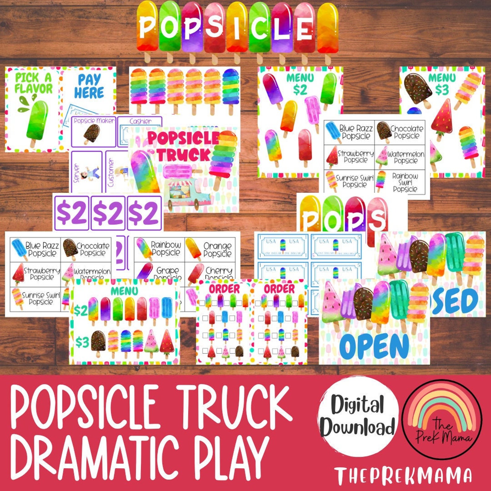 Popsicle Truck Dramatic Play Pretend Play Classroom Dramatic - Etsy