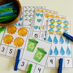 Earth Day Bundle, Preschool Worksheet, Preschool Printable, Homeschool ...