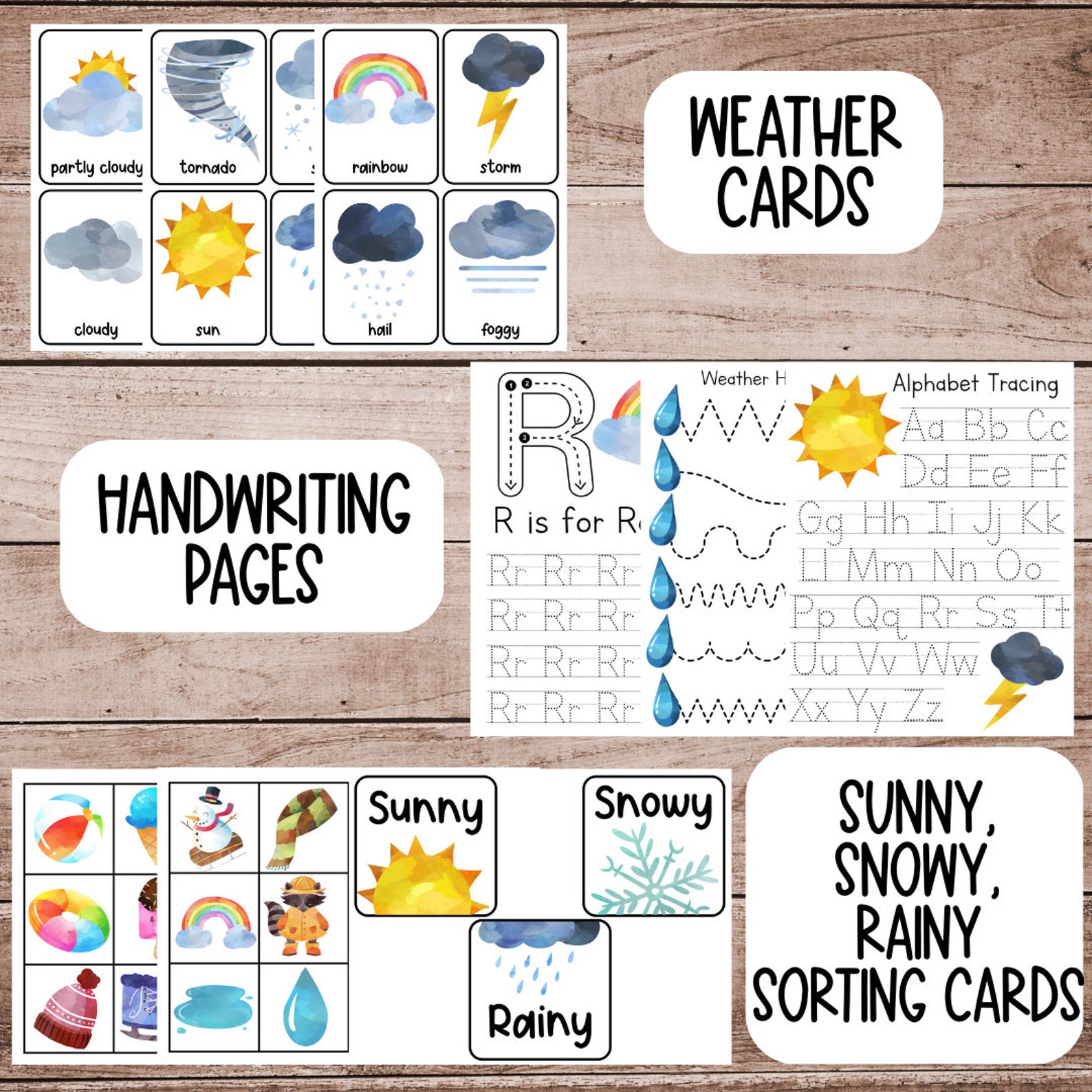 Weather Unit Study, Homeschool Learning Materials, Educational ...