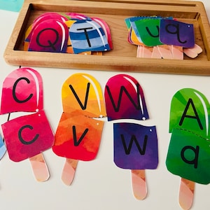 Popsicle Alphabet Puzzles, Preschool Worksheet, Preschool Printable ...