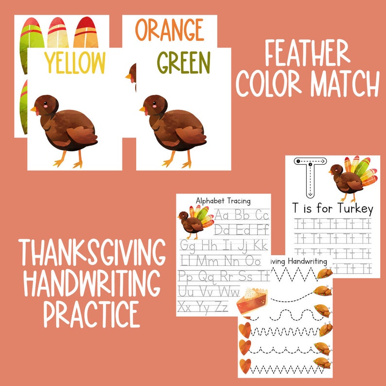 Thanksgiving Bundle, Homeschool Curriculum, Preschool Printable, Busy ...