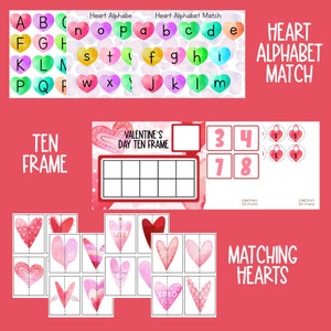 Valentine's Day Bundle, Preschool Printable, Valentine's Day Pintables ...