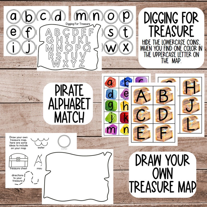Pirate Bundle, Preschool Activities, Preschool Printable, Montessori ...