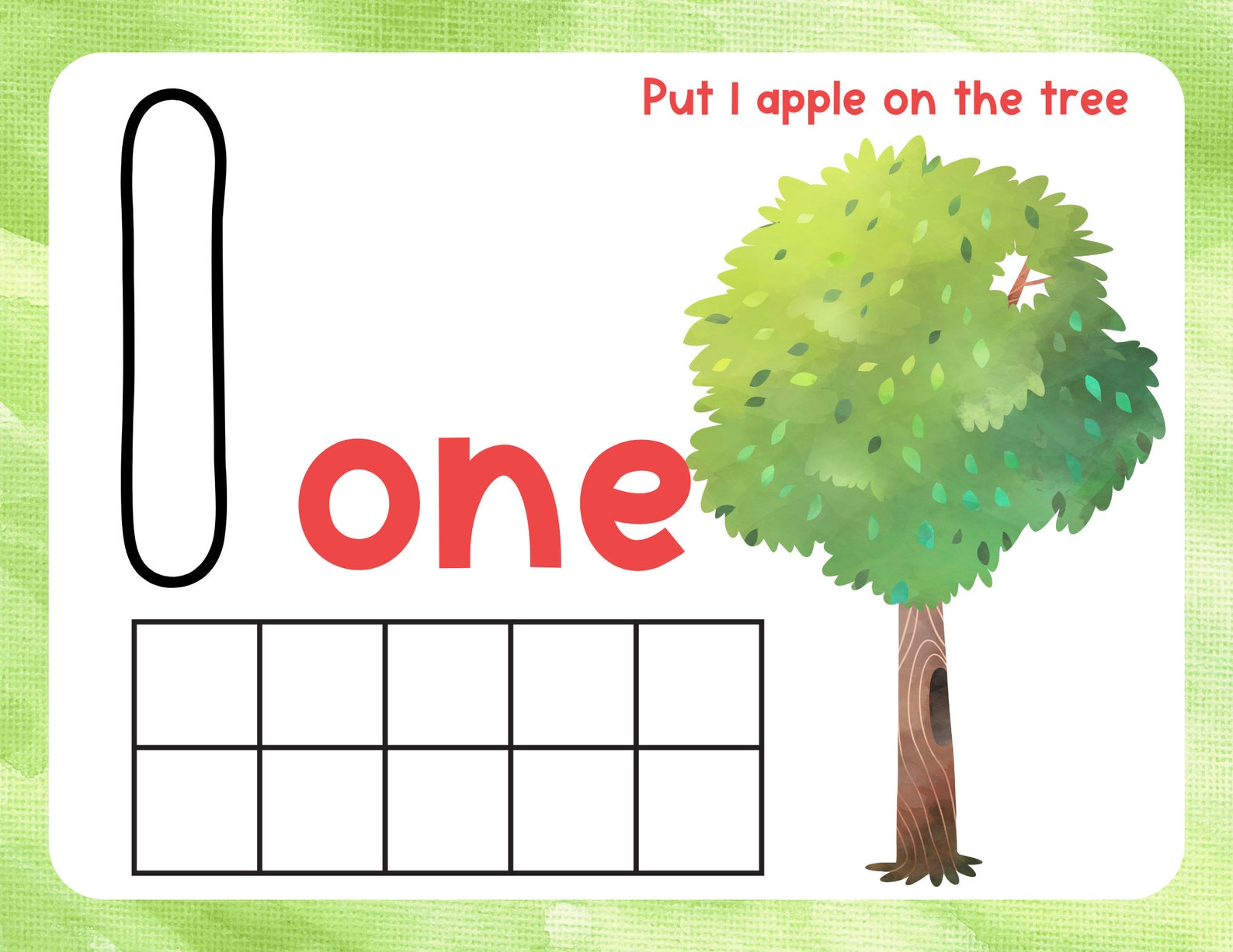 Apple Tree Play Dough Mats Play Doh Mats Toddler Activities - Etsy