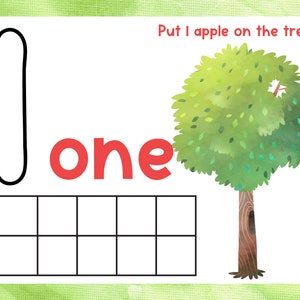Apple Tree Play Dough Mats, Play Doh Mats, Toddler Activities ...