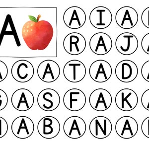 Alphabet Dot Markers, Dab Markers Preschool Printable, Preschool ...