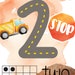 Construction Road Number Posters, Preschool Printables, Preschool ...