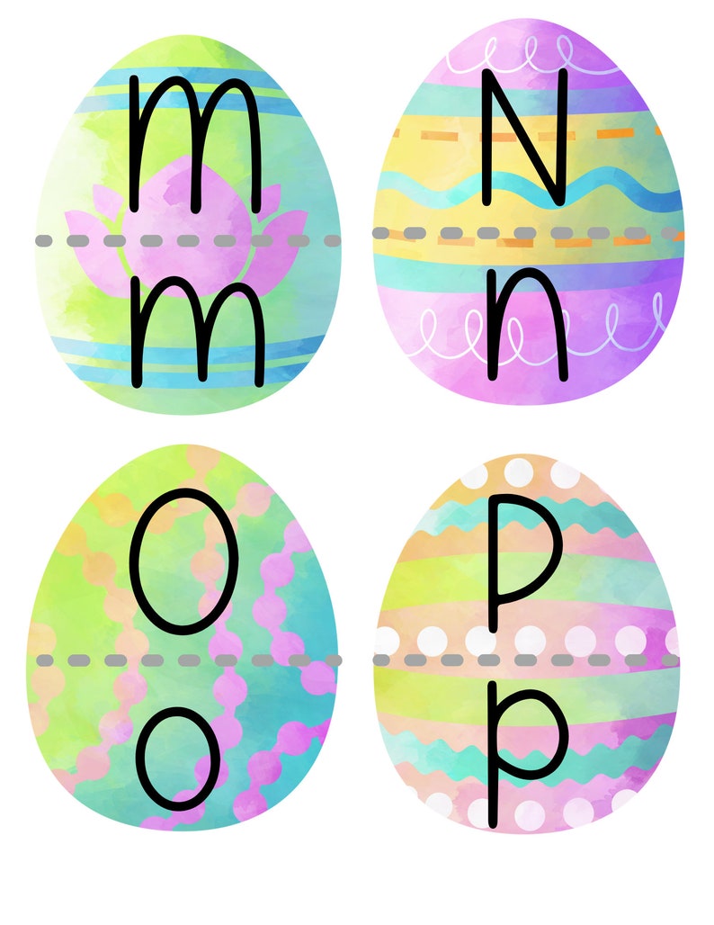 Easter Letter Match Preschool Printable Preschool Letters - Etsy