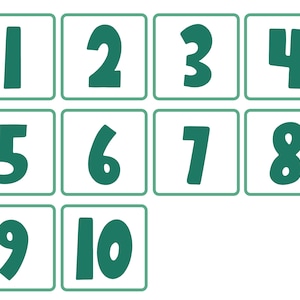 Dino Ten Frame Numbers 1-10 Count and Match Montessori | Etsy