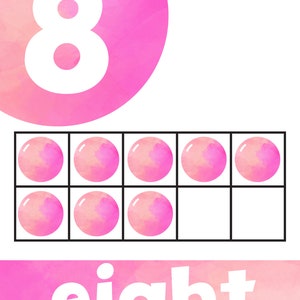 Number Ten Frame Posters, Math Activity, Preschool Printable Preschool ...