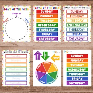 Days of the Week, Circle Time, Preschool Curriculum, Preschool ...