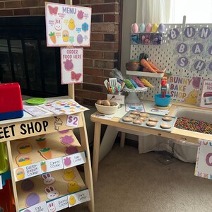 Bunny Bake Shop Dramatic Play, Easter Pretend Play, Easter Dramatic ...