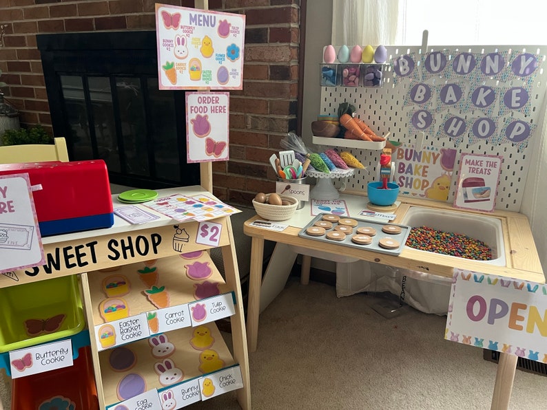 Bunny Bake Shop Dramatic Play, Easter Pretend Play, Easter Dramatic ...