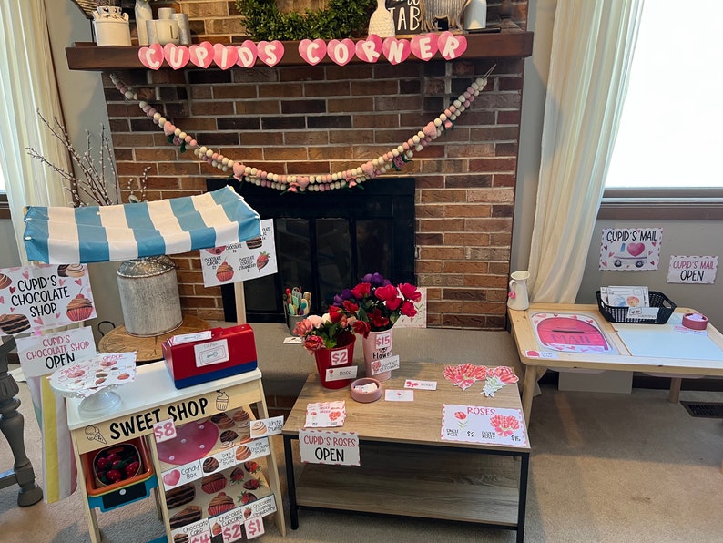 Cupid's Corner Dramatic Play, Valentine's Pretend Play, Classroom ...