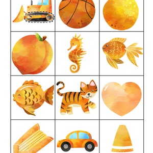 Color Sorting Cards, Preschool Worksheet, Preschool Printable, Learning ...