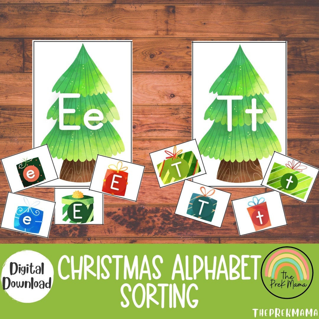 Christmas Tree Letter Sort Christmas Preschool Printable - Etsy