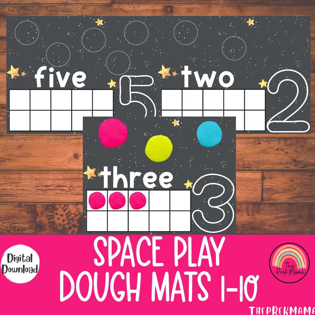 Space Play Dough Mats, Play Doh Mats, Toddler Activities, Activities ...